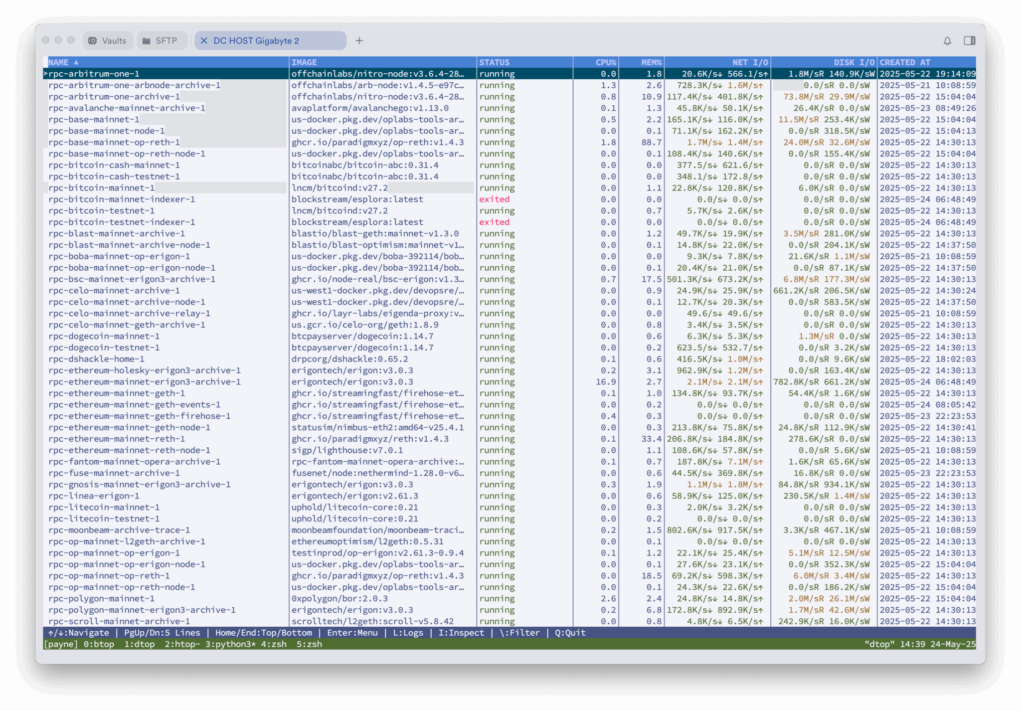 dtop - Docker TUI - LinuxLinks