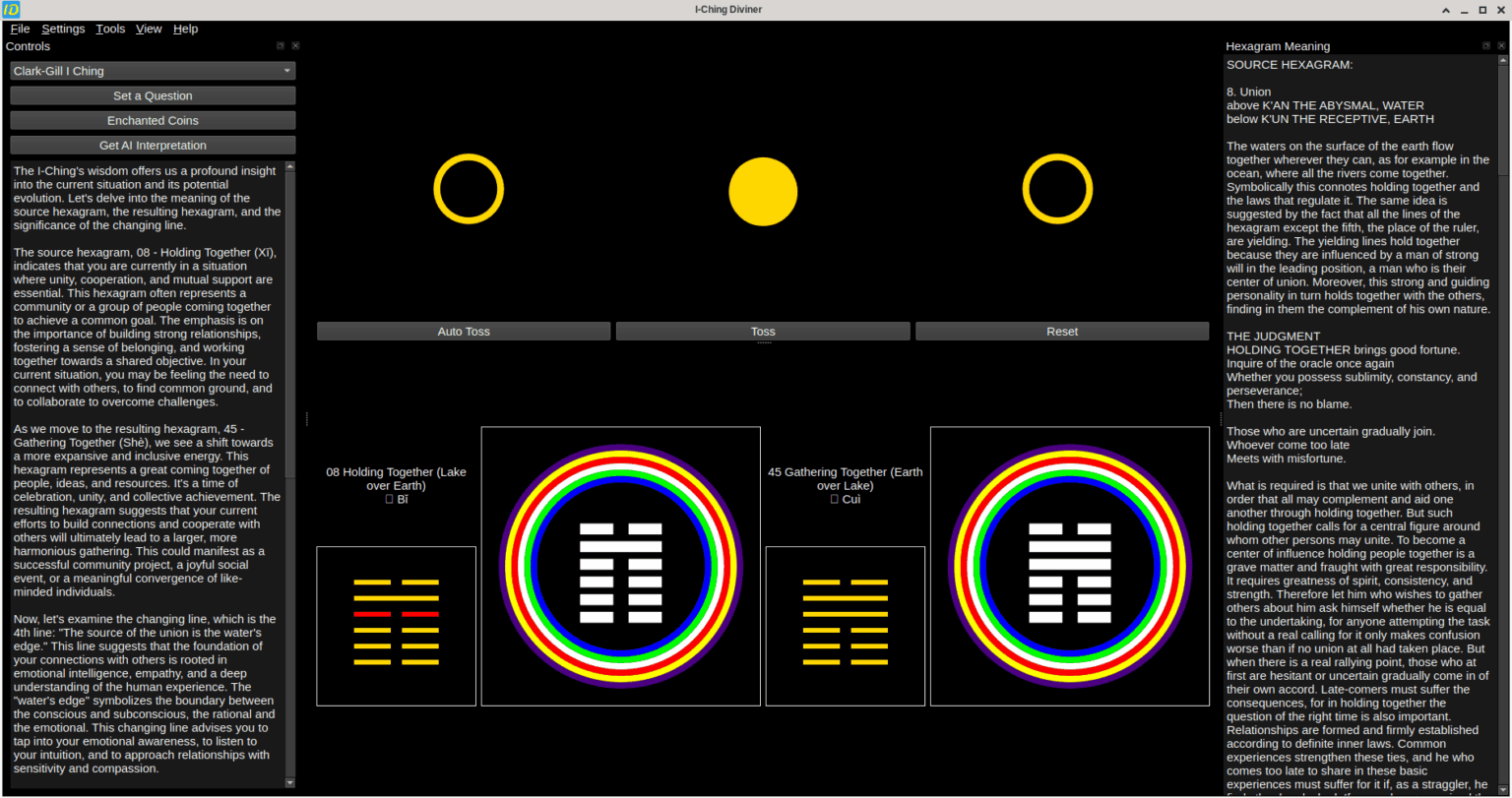 IChingDiviner - desktop I-Ching divination application - LinuxLinks