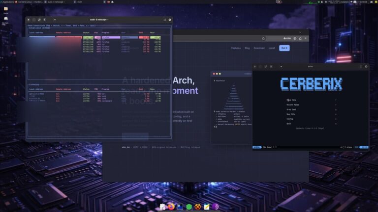 Cerberix - security-focused Linux distribution built on Arch - LinuxLinks