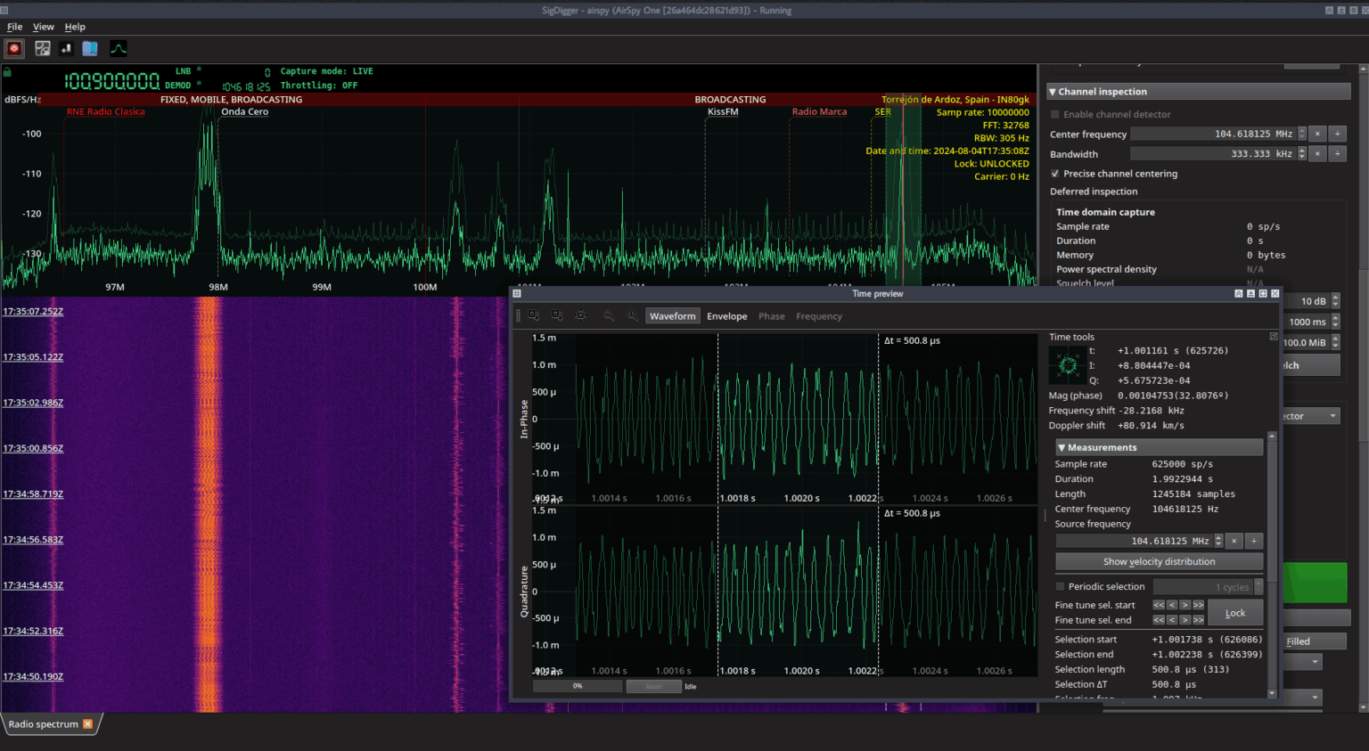 SigDigger - digital signal analyzer and graphical front end for Suscan ...